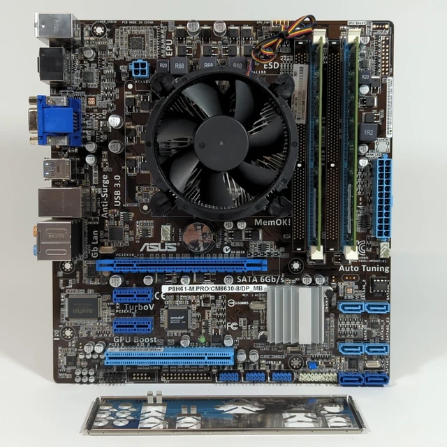 ASUS P8H61-M PRO / CM6330-8 Intel Core i5 3350P Quad 3.1GHz 16GB DDR3 ...