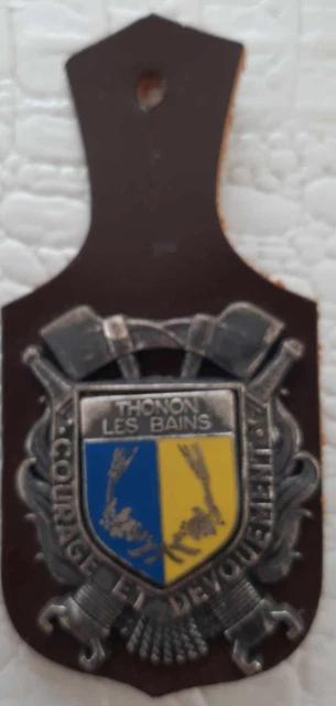 INSIGNE DE POITRINE de pompier (pucelle) de THONON LES BAINS (74). Fire badge EUR 7,90 - PicClick FR