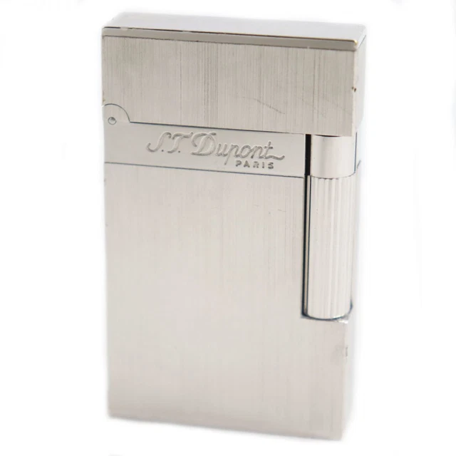 S.T. DUPONT LINE 2 Vertical Line Hairline Double Burner Roller Type Gas ...
