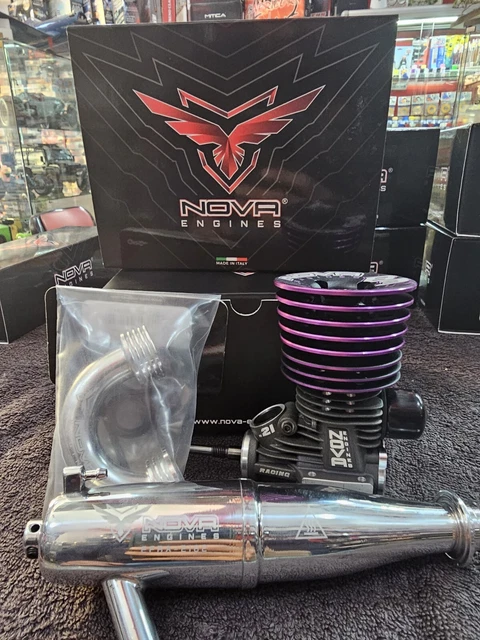 MOTORE NOVA ENGINES off road buggy B3R COMBO CON SCARICO RC NITRO MODEL ...