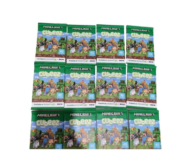 NEW MINECRAFT CUBEEZ 2025 Woolworths x 12 Unopened Packs $5.99 ...