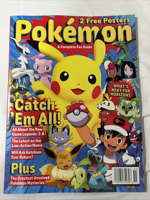 POKEMON MAGAZINE CATCH Em All! A Complete Fan Guide 2 Free Posters £9. ...