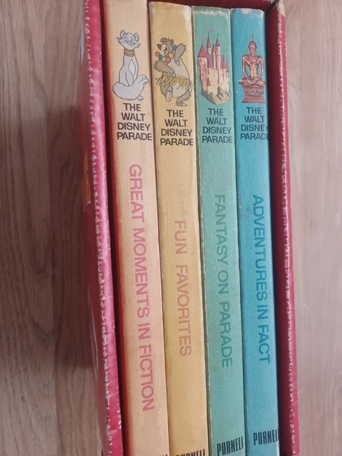WALT DISNEY PARADE Fun Fantasy Fact Fiction Golden Press (1970, 4 Book ...