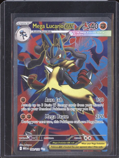 2025 POKEMON TCG Mega Evolution 160/132 Mega Lucario ex $25.00 ...
