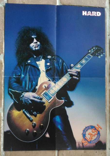 POSTER AFFICHE REVUE magazine français Rock SLASH 58x41cm GUNS N' ROSES ...