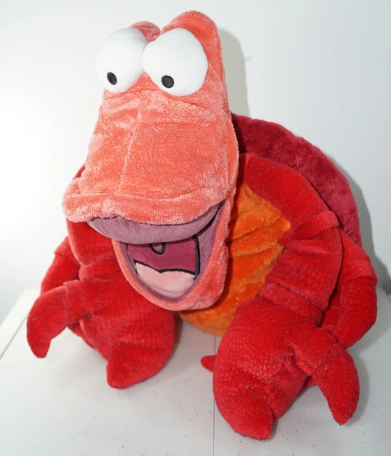 DISNEY STORE THE Little Mermaid Sebastian Red Plush Crab Exclusive Soft ...