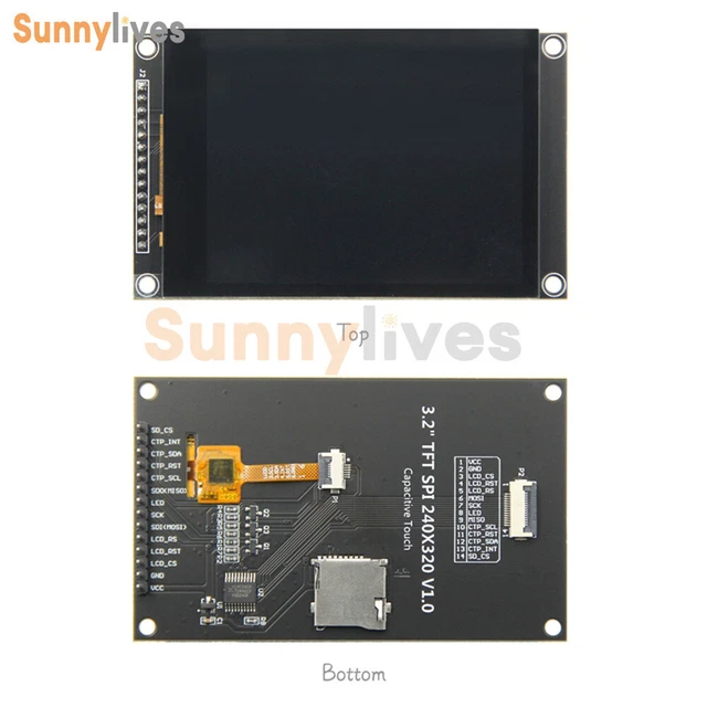 3.2 INCH SPI Serial TFT LCD Display Module IPS Touch Screen 240X320 ...