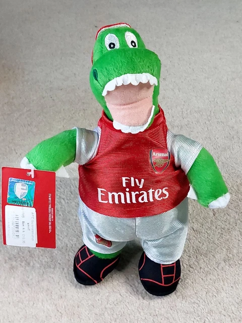 ARSENAL FOOTBALL CLUB Gunnersaurus Mascot Plush Soft Toy 10" - New with ...
