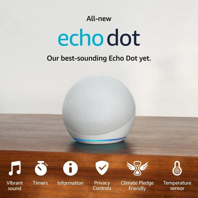 ALL NEW ECHO DOT 5th Generation 2022 Release Smart Speaker With