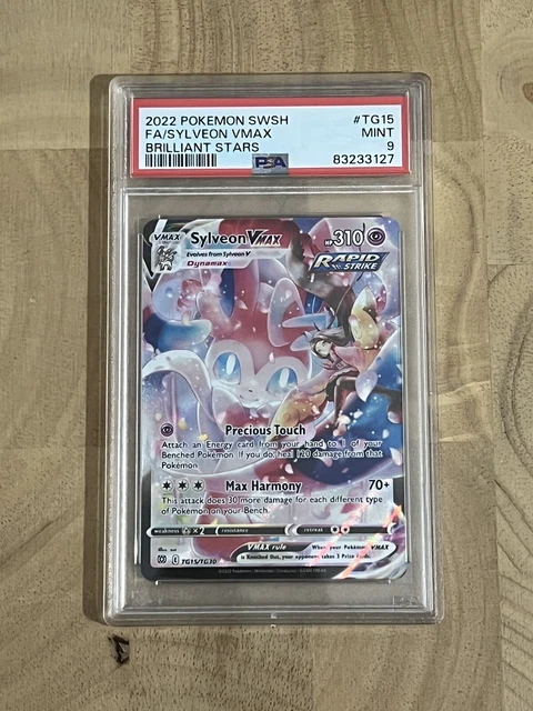 POKEMON SYLVEON VMAX Brilliant Stars Trainer Gallery Full Art #TG15 PSA ...