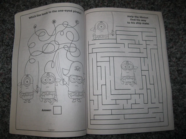 DESPICABLE ME MINIONS Coloring Book Jumbo Coloring & Activity Book ...