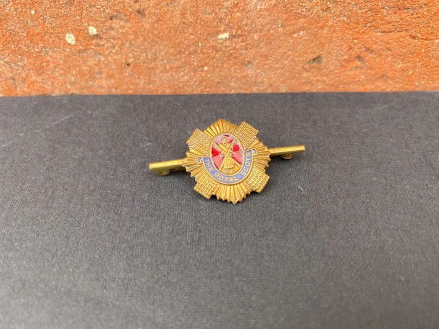 PERIOD WW1 / WW2 The Royal Scots Regiment Sweetheart Brooch / Badge ...
