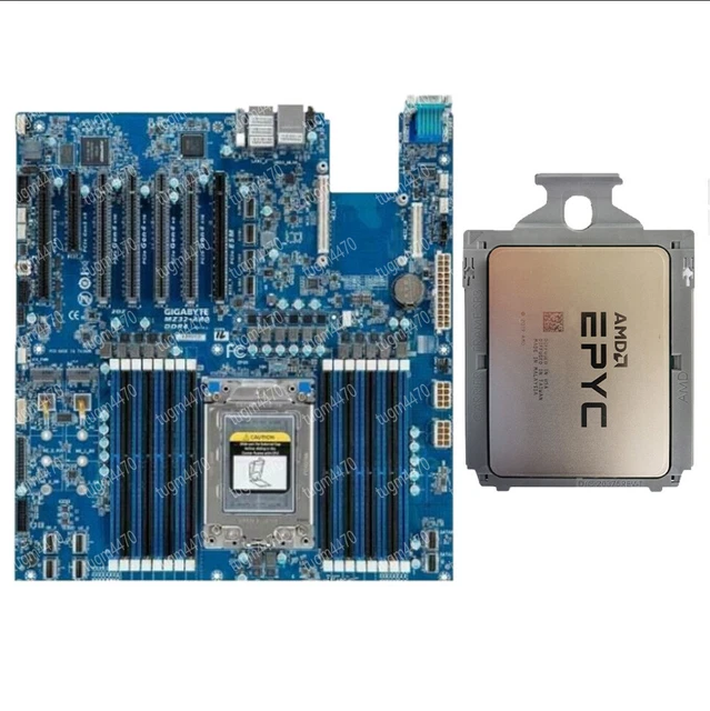 AMD EPYC 7543 + gigaabyte mz32-ar0 2,8 GHz 32 cœurs processeur + carte ...