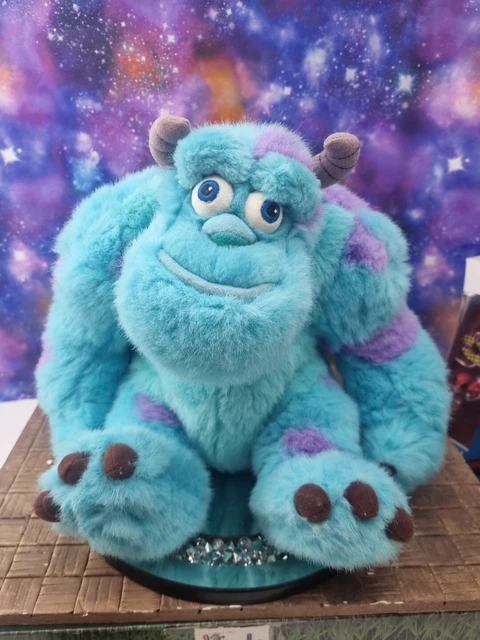 DISNEY STORE PIXAR Sully Monsters Inc Blue Purple Large Plush Soft Toy ...