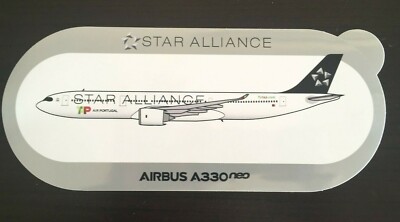 AUTOCOLLANT STICKER AIRBUS A330 NEO TAP Air Portugal STAR ALLIANCE EUR ...