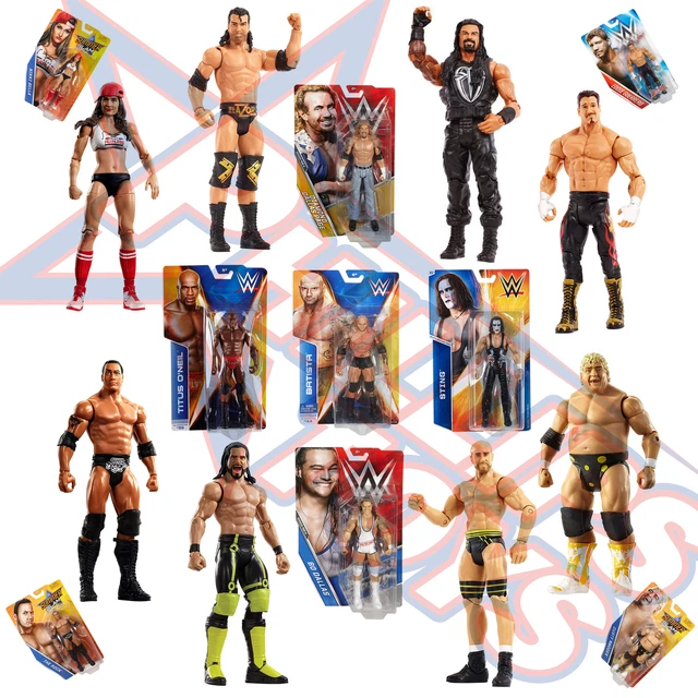 WWE BASIC WRESTLING Action Figure Range - AJ Styles, Seth Rollins ...