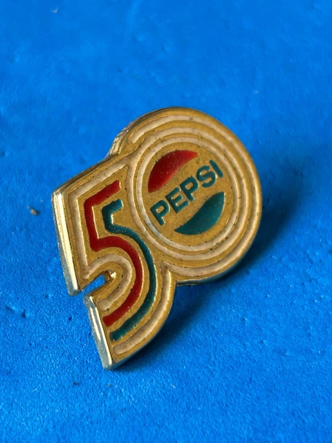 PEPSI LOGO COLA Soft Drink Advertising 50 years Lapel Pin $19.99 ...