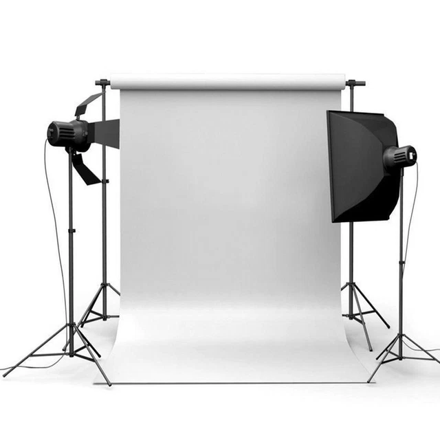 STUDIO PHOTOGRAPHY 10*10FT White Screen Chroma Baground Badrop Photo ...