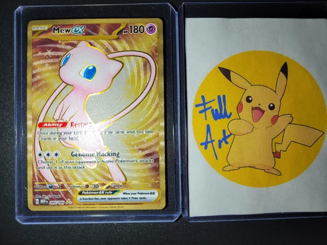 CARTE POKÉMON 151 EV 3.5 Mew EX Gold métal 205/165 EUR 29,00 - PicClick FR