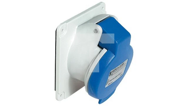 INDUSTRIAL SOCKET, ANGLED, 2p+E, 32A, 200...250 V AC, IP 44 PKF32F423 ...