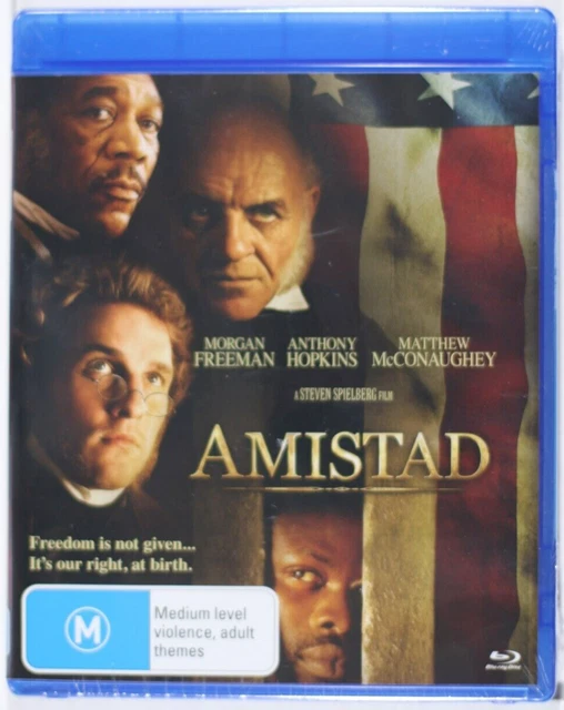 AMISTAD - MORGAN Freeman Anthony Hopkins : Blu-Ray Region B- New Sealed ...
