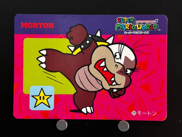 MORTON KOOPA SUPER Mario Bros 4 Card #29 Japanese Nintendo BANPRESTO ...