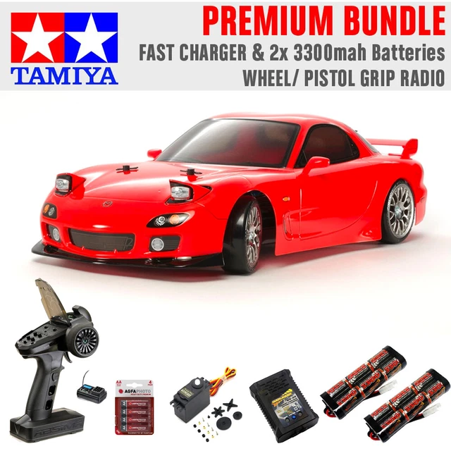 TAMIYA RC 58648 Mazda RX-7 Drift Spec (TT02D) 1:10 Car Premium Wheel ...