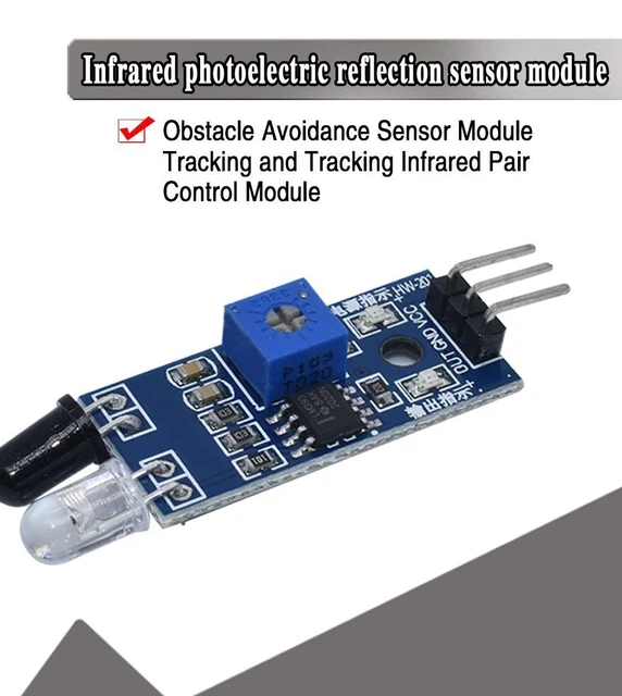 INFRARED OBSTACLE AVOIDANCE Sensor Module Cars Robot Reflective ...