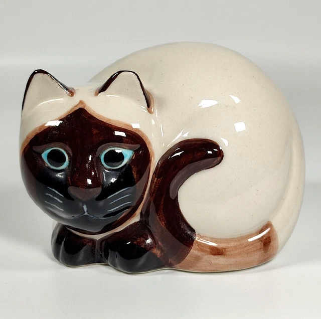 VINTAGE QUAIL CERAMICS Siamese Cat Figurine Lily Stoneware Rare £23.51 ...