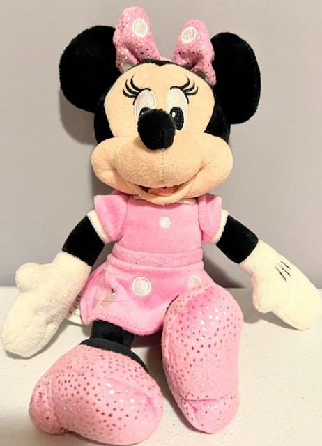 DISNEY JUST PLAY Minnie Mouse Pink Plush Doll 10" Stuffed Animal Toy £9 ...