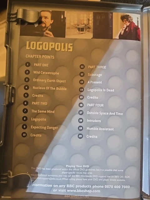 DOCTOR WHO : Logopolis - Tom Baker (2007 DVD) UK Region 2 £7.58 ...