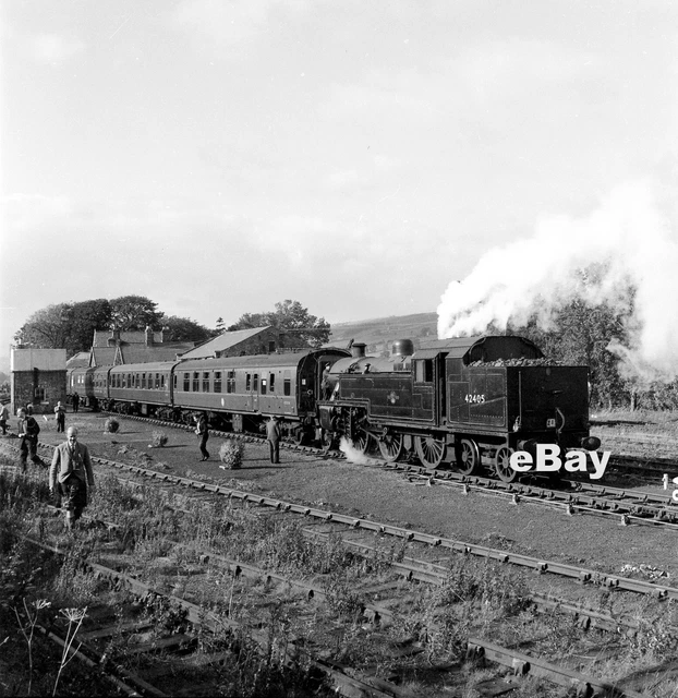 RAILWAY STEAM NEGATIVE Fowler 4 42405 Middleton-in-Teesdale 30/9/63 ...
