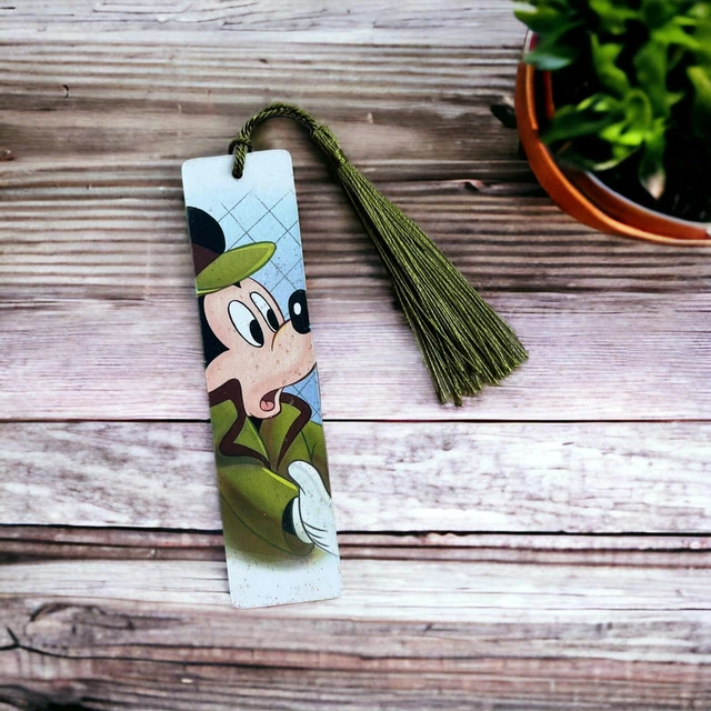 UPCYCLED DISNEY BOOK Mickey Mouse Wooden Bookmark Book Gift £3.49 ...