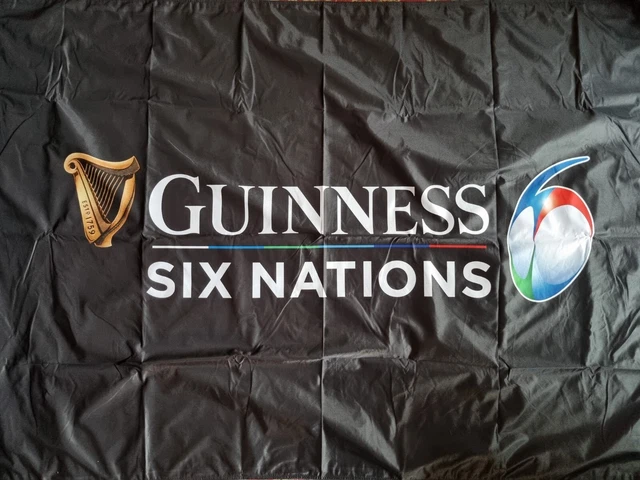 BRAND NEW EXTRA Large Guinness Six Nations Rugby Outdoor Flag £19.99 ...