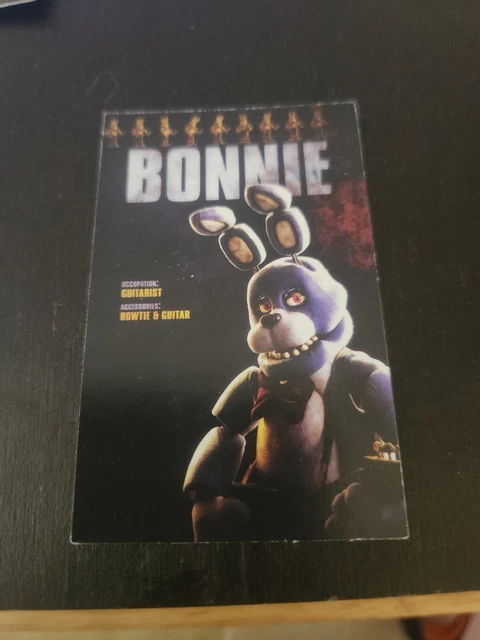 FIVE NIGHTS AT Freddy's BONNIE Promo Card FNAF Dave & Busters Halloween ...
