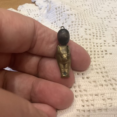 ANTIQUE WW1 THUMBS Fums Up, Touch Wood, Soldier’s Good Luck Charm Gilt ...