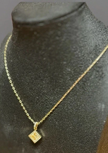 NEW KENDRA SCOTT Gracie Gold With Champagne Tone Crystal Short Pendant ...