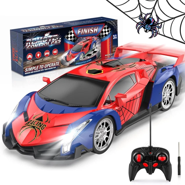SPIDER RC CAR 1:18 High Speed Remote Control Toy with LED Lights Kids 3 ...