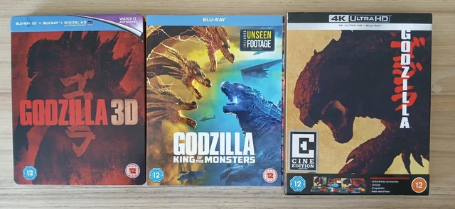 GODZILLA 4K CINE Edition Box Set/Godzilla 3D Steelbook/Godzilla King Of ...