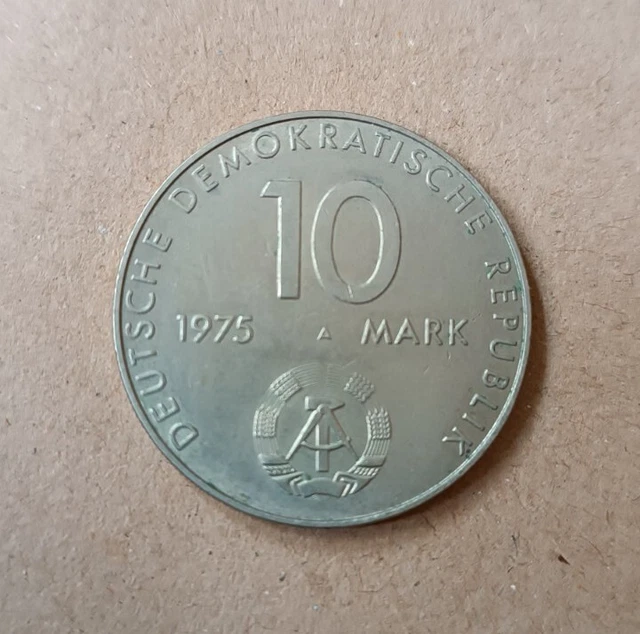 DDR 10 MARK 1975 20 Jahre Warschauer Vertrag, EUR 6,00 - PicClick DE