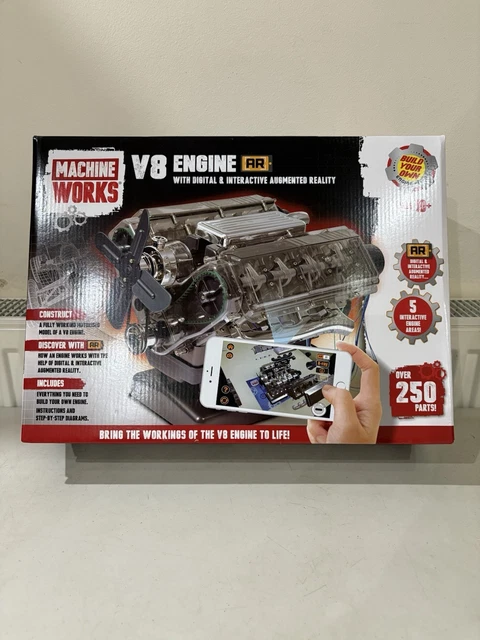MACHINE WORKS BUILD Your Own V8 Engine Toy - Replica Model Building Kit ...