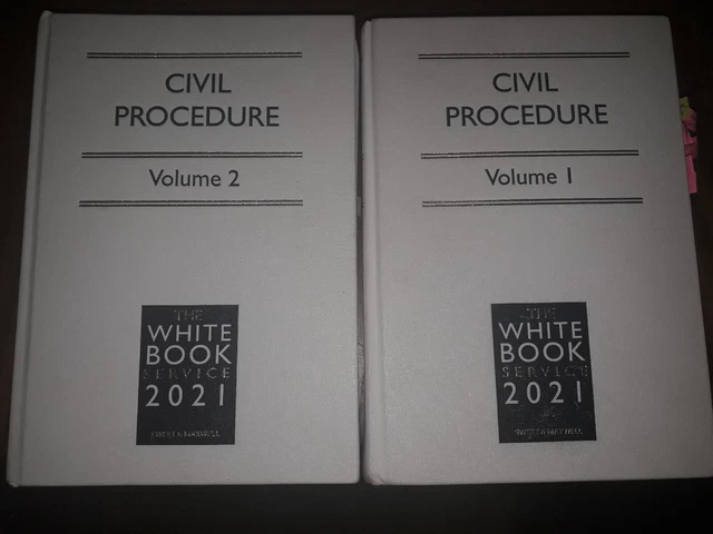 WHITE BOOK VOLUME 1,2 Civil Procedure and Supplement Package £135.00 ...