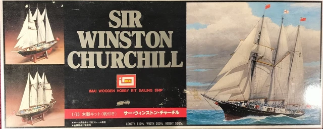 IMAI 1:75 SIR Winston Churchill Schooner Wooden Model Ship Kit B-929 ... IMAI 1:75 SIR Winston Churchill Schooner Wooden Model Ship Kit B-929 ...