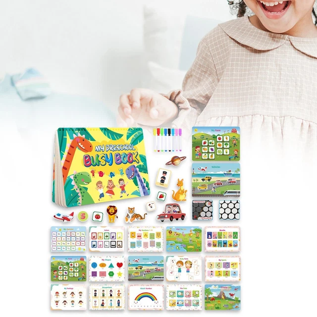 ACTIVITY BOOK MONTESSORI Toys Learning Materials 15 Themes Educational ...