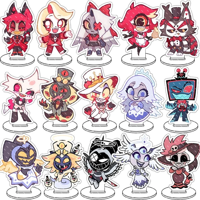 HAZBIN HOTEL ACRYLIC Stand Charlie Vaggie Alastor Figure desktop ...