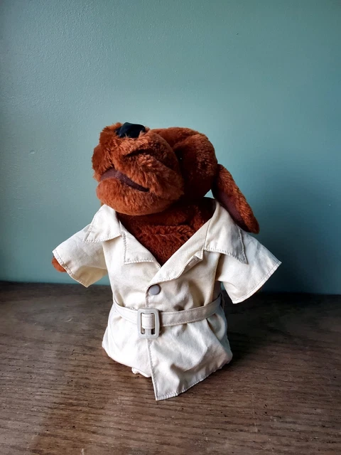 VINTAGE 1989 MCGRUFF The Crime Dog Hand Puppet Commonwealth Trenchcoat ...