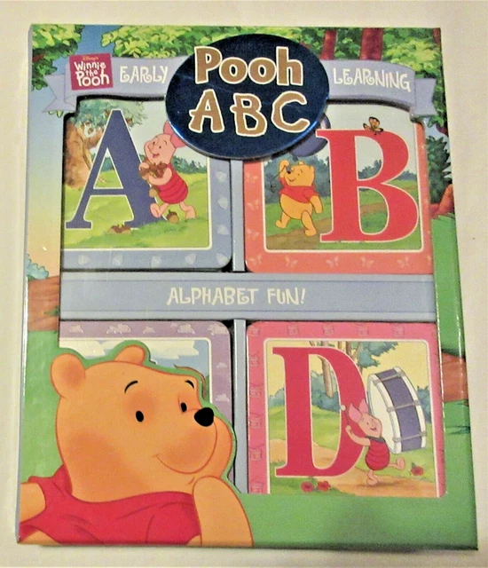 WINNIE THE POOH Early Learning ABC Alphabet Cards-Scenes from 100 Acre ...