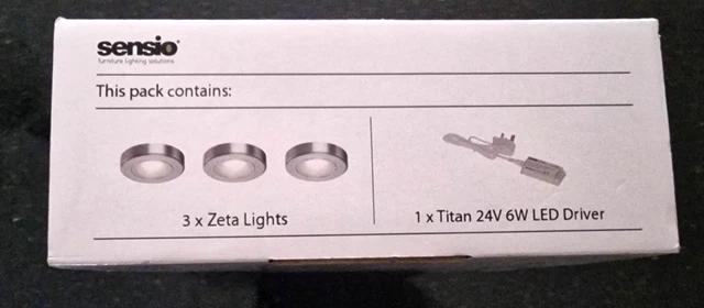 SENSIO - ZETA - LED Surface Mount Under Kitchen Cabinet Spot Lights Kit ...