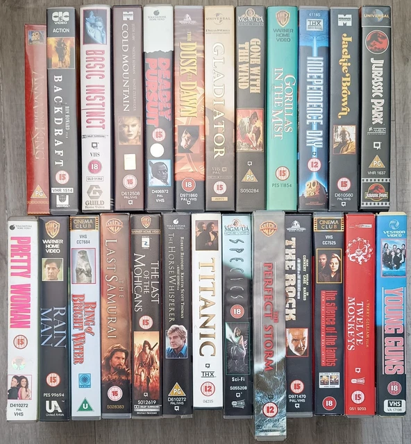 25 VHS VIDEO Tape Bundle ~ Job Lot of 25 tapes / films / movies ...