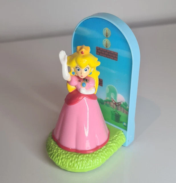 SUPER MARIO BROS Princess Peach McDonalds Happy Meal Spinning Figure ...